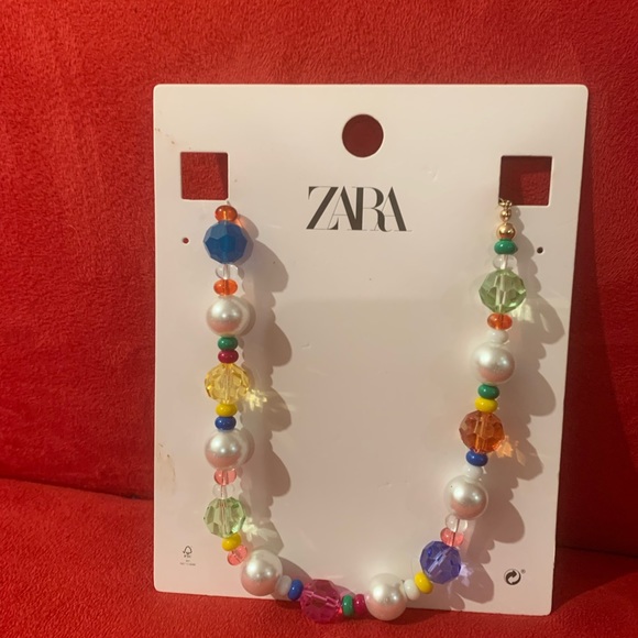 Zara | Jewelry | Zara Multicolored Beaded Necklace | Poshmark